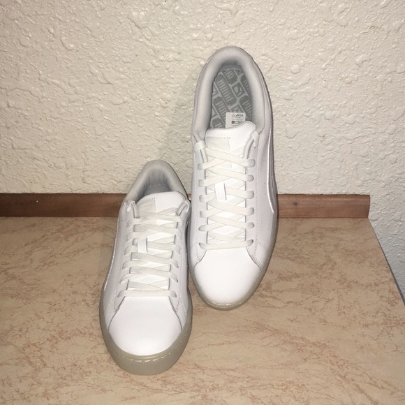 Puma | Shoes | Mens Basket Classic Badge Iced White Puma | Poshmark